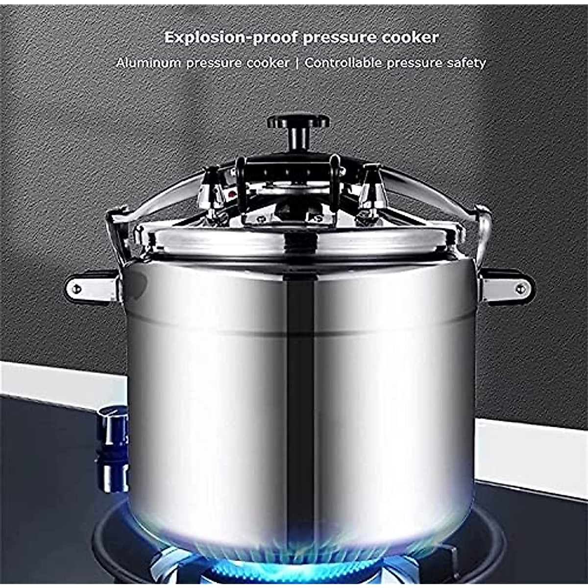 FFLLAS Pressure Cooker,50 Liter Large Capacity Explosion-Proof High Pressure Cooking Pot Suitable for Gas Stove Cooker Restaurant Hotel Commercial,50L