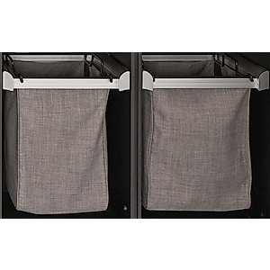 TAG Hardware Premium Fully Lined Hamper Laundry Storage Organizer Removable Replacement Fabric Bag with Two Handles (Beach, Slate fabric, 18")