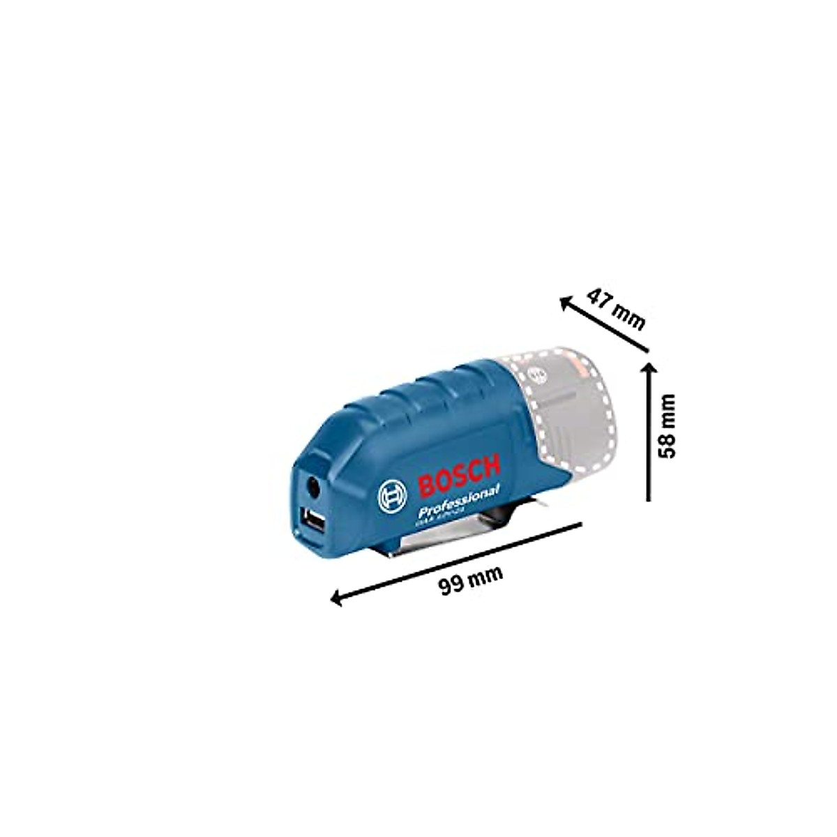 Bosch Professional 12V System GAA 12V-21 Cordless USB Charging Adapter