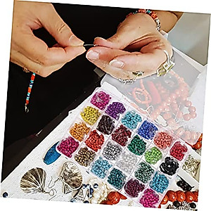 EXCEART 1 Set Hand Beaded Gemstone Loose Beads Charm Spacer Beads Bracelet Bead Kit DIY Bracelet Beads Crystal Beads Necklace Spacer Beads Pastel Beads Bead Necklace Glass Crystal Line