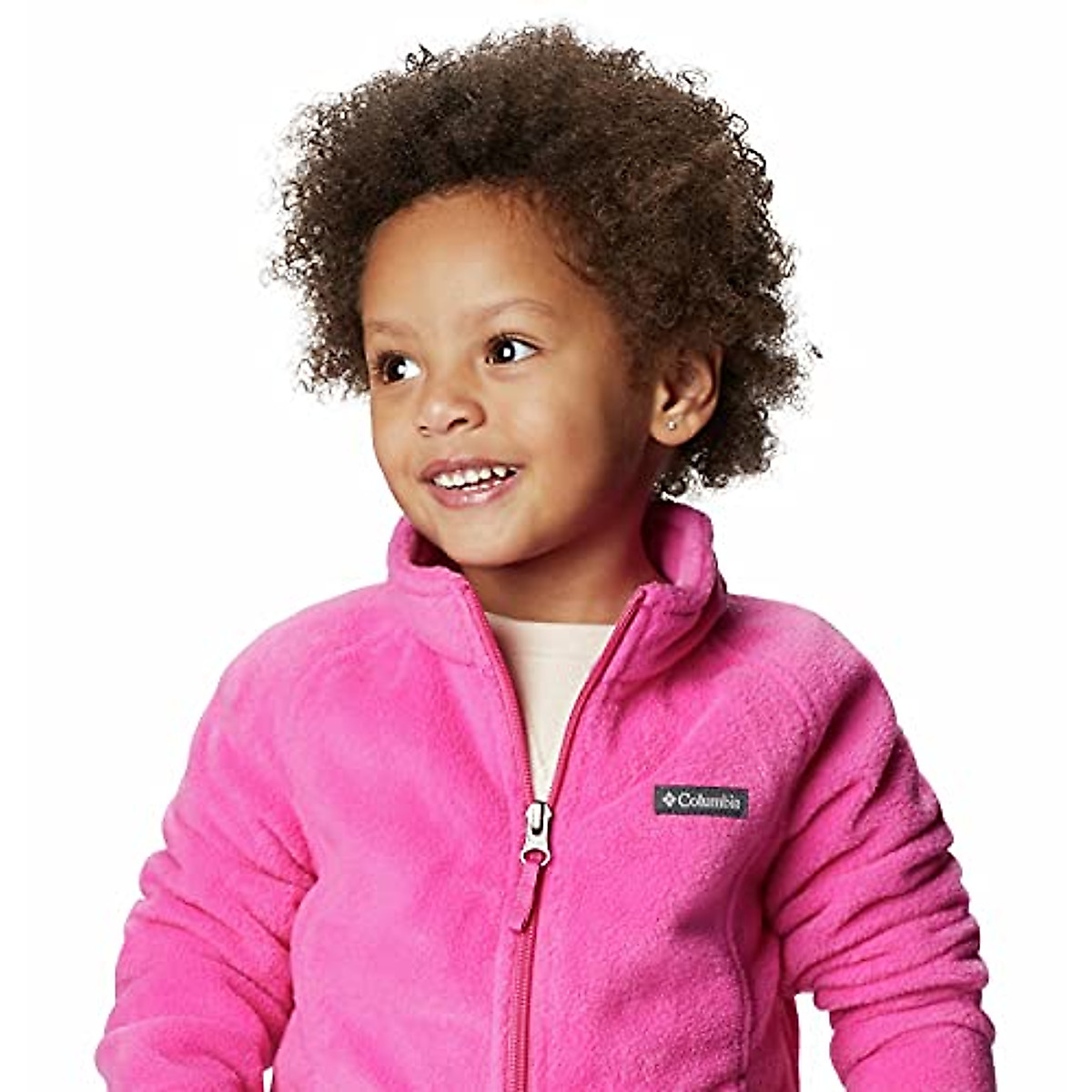 Columbia unisex-baby Benton Springs Fleece Jacket, Pink Ice, 12-18 Months
