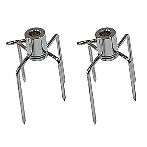 onlyfire 6002 Rotisserie Meat Forks(1-Pair) for Grills-Fits 1/2-Inch Hexagon & 3/8-Inch and 5/16-Inch Square Spit Rods