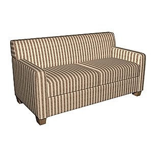 B0850G Light Brown Woven Striped Chenille Upholstery Fabric by The Yard