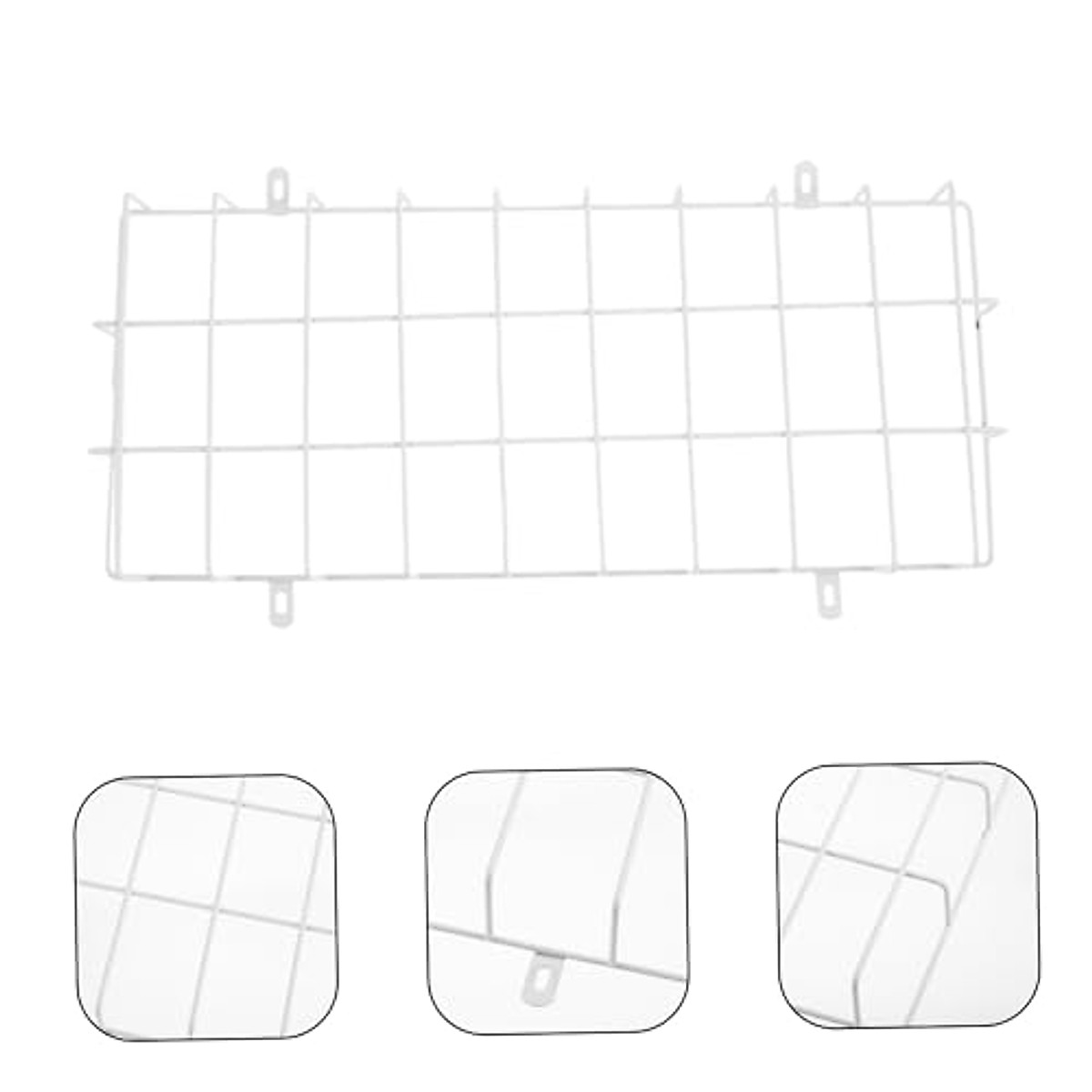 KONTONTY Iron Cover for Emergency Light Exit Sign Protective Cover Emergency Light Wire Guard White Emergency Light Wire Cover