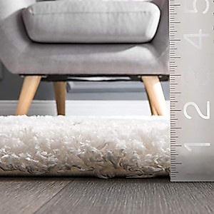 nuLOOM Stasia Diamond Shag Area Rug, 5' 3" x 7' 6", Grey