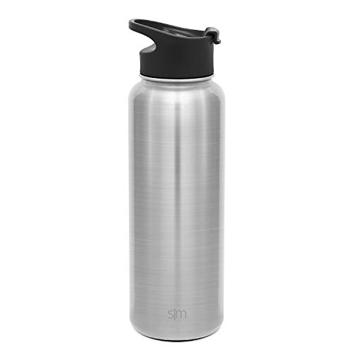 Simple Modern 40oz Water Bottle, Insulated Reusable Wide Mouth Stainless Steel Metal Flask with Flip Lid, Simple Stainless