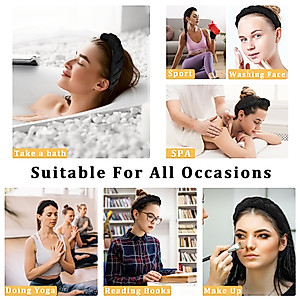 RINVEE Headbands for Women Velvet Braided Headbands Fashion Hairband Criss Cross Hair Accessories, Black