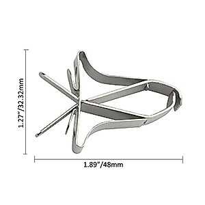 XINMEIWEN 4Pack Birds Food Holders Parrot Fruit Vegetable Clips Stainless Steel Feeder Bird Cage Accessories for Bird Cockatiel Parrot