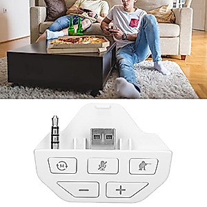 CUIFATI Sound Enhancer for Convenient Volume Up and Down Buttons The Voice Mode Greatly Attenuates Environmental Sounds Designed for Controllers(White)