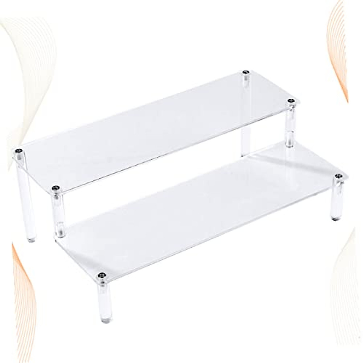 BIUDECO Desktop Storage Rack Display Shelves Storage Shelves Doll Toy Car Model Dispaly Stand Desk Storage Cotainer Office Table Organizer Storage Stand