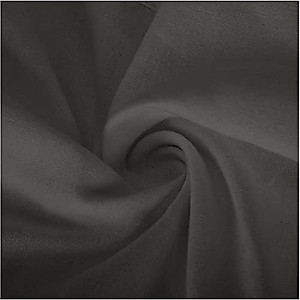 Acesulu Summer Linen High Waist Yoga Pants Drawstring Wide Leg Cropped Pants Trousers with Pockets for Women (0099-DarkGray-XL)