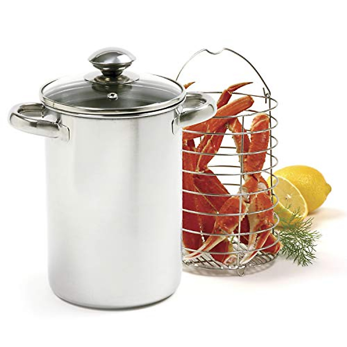 Norpro 573 Stainless Steel Vertical Cooker/Steamer, 3 Piece Set, 10in/25.5cm, as shown