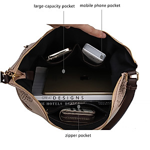 MKF Collection Shoulder Bag for Women, Wristlet Wallet Purse Top-Handle Hobo Bag Gray