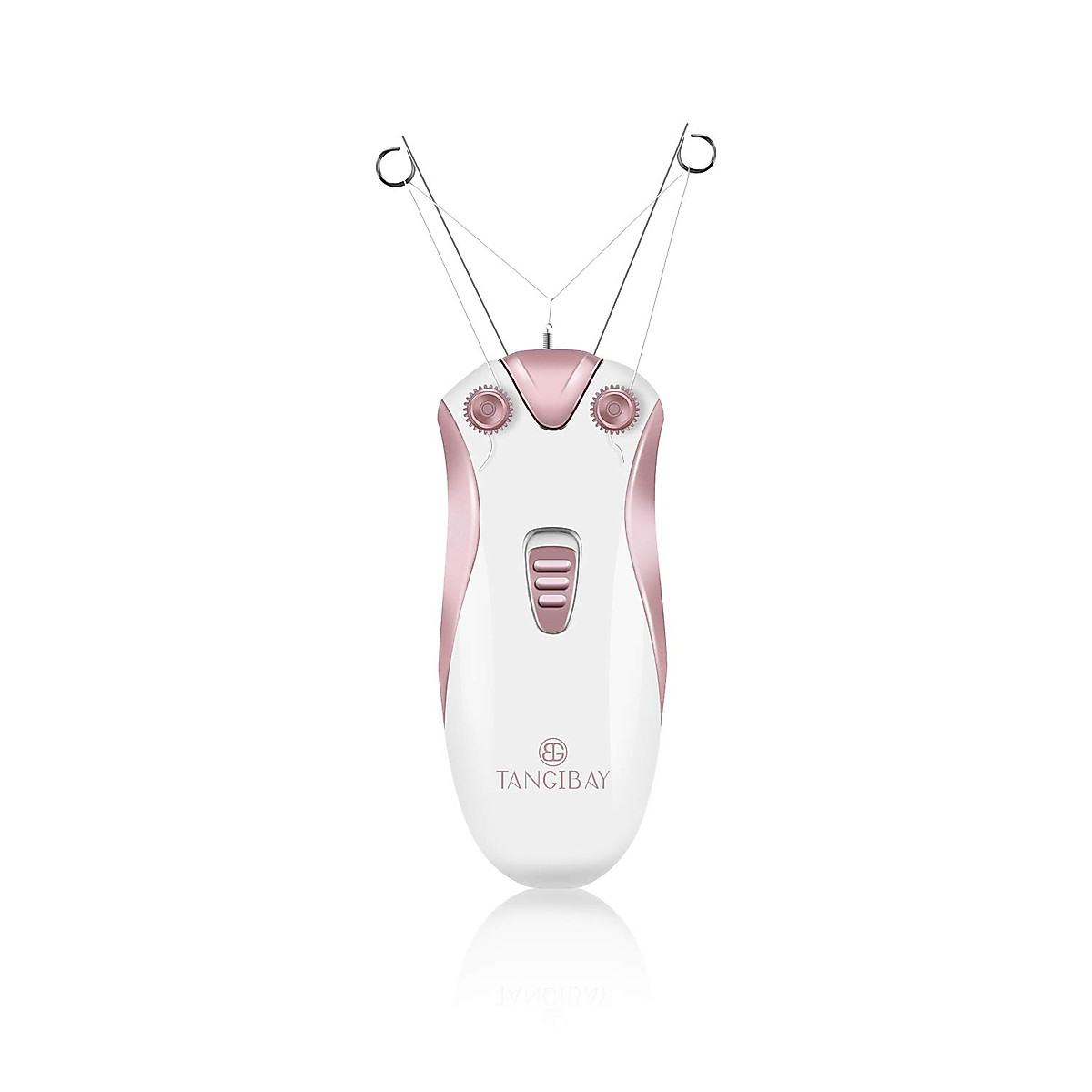TANGIBAY Facial Threading Hair Removal and Cotton Thread Face Epilator for Women and Ladies, Electric Cordless and Rechargeable (Rose Gold)