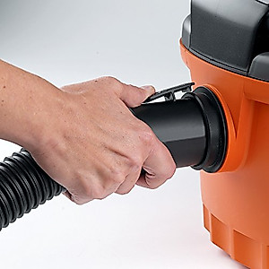 RIDGID Wet Dry Vacuums VAC4000 Powerful and Portable Vacuum Cleaner, Includes 4-Gallon, 5.0 Peak Horsepower Wet Dry Auto Vacuum Cleaner for Car, Dusting Brush, Car Nozzle, and Claw Nozzle