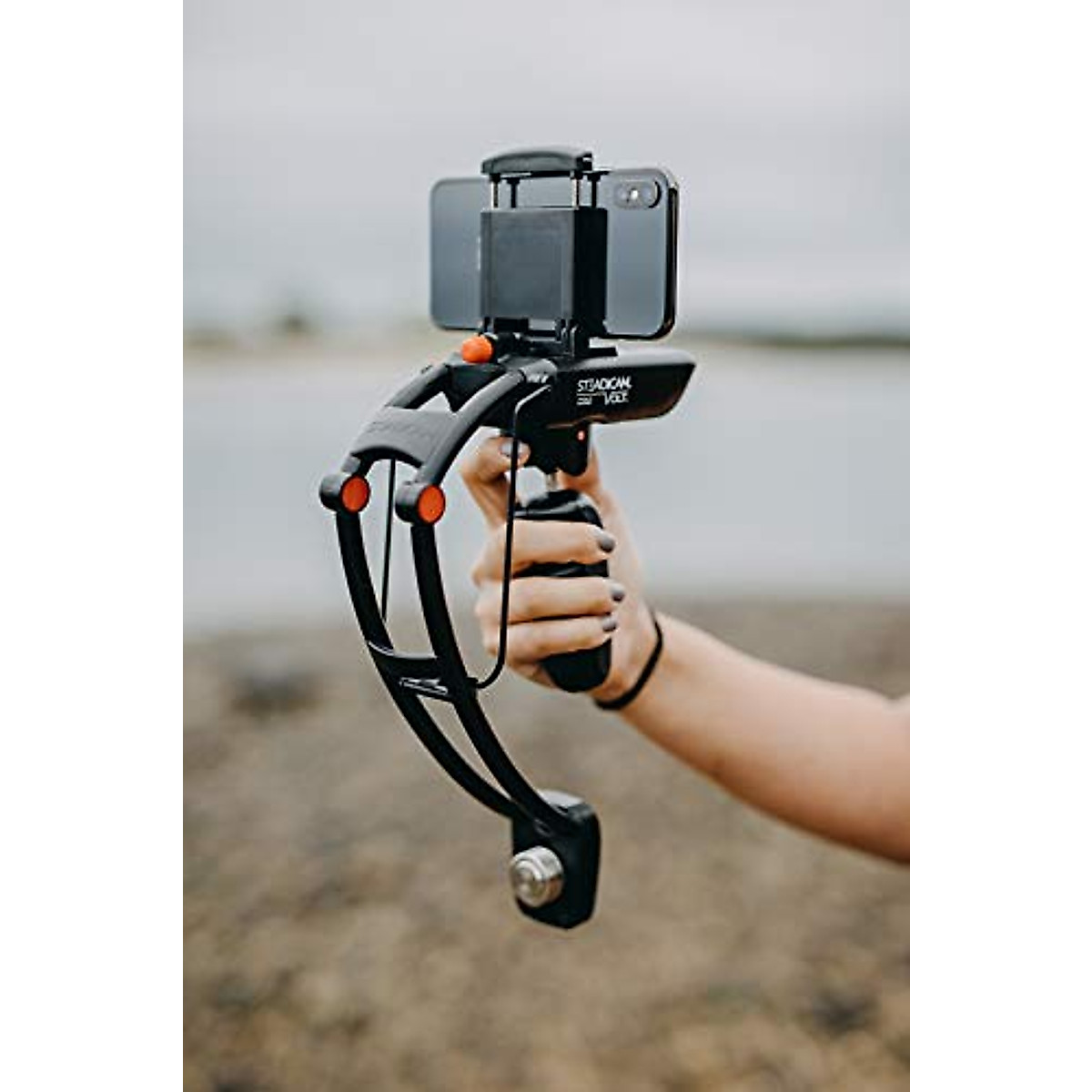 Steadicam Volt Electronic Handheld Gimbal Stabilizer for All IPhone XS, XS Max & XR, All Samsung S9/S9+ & GoPro Hero, Black, compact