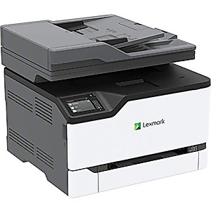 Lexmark MC3426adw Color Laser Multifunction Product with Print, Copy, Fax, Scan and Wireless Capabilities, Plus Full-Spectrum Security and Print Speed up to 26 ppm* (40N9360), White, Small