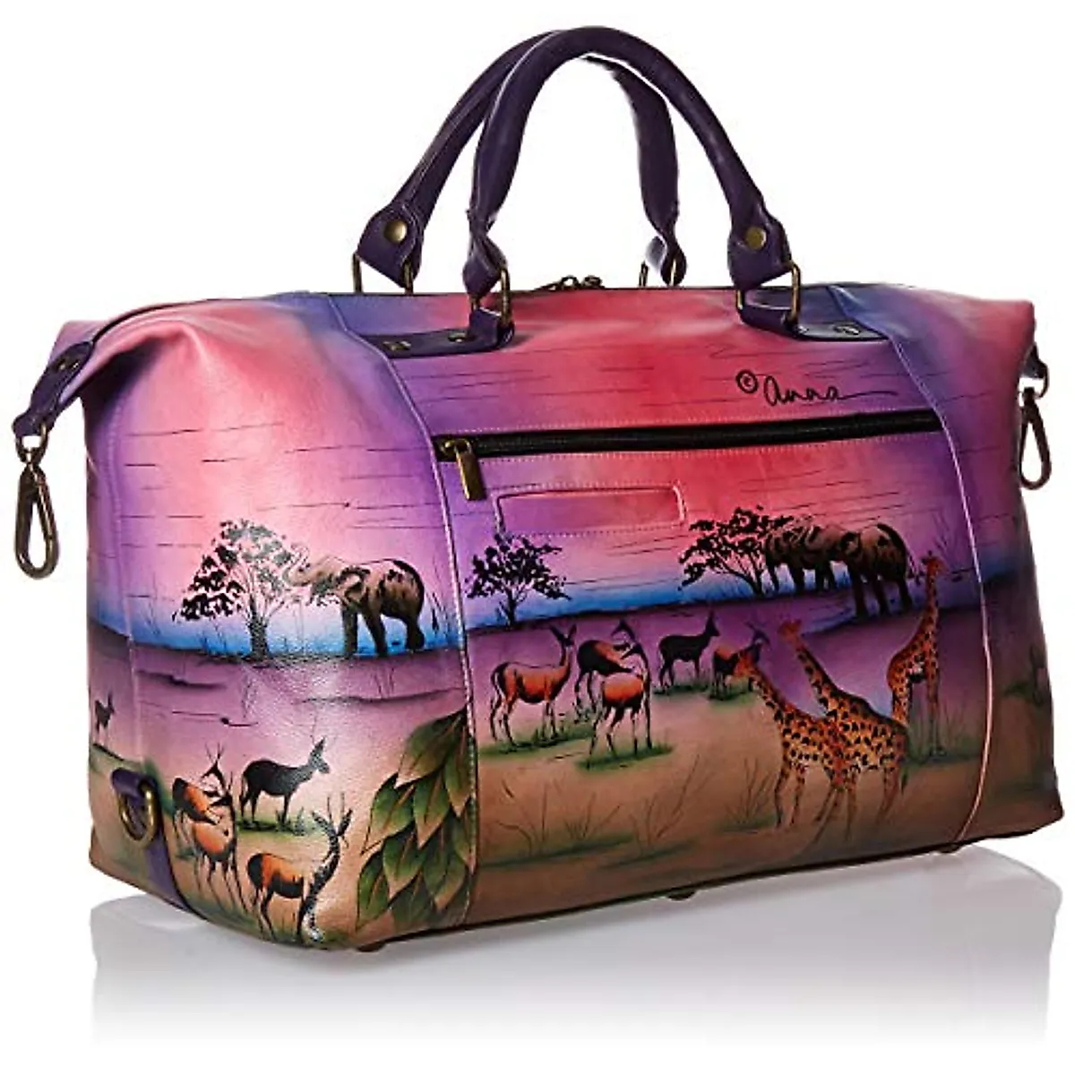 Anna by Anuschka Medium Shoulder Hobo, Serengeti Sunset