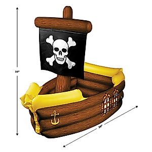 Inflatable Pirate Ship Cooler