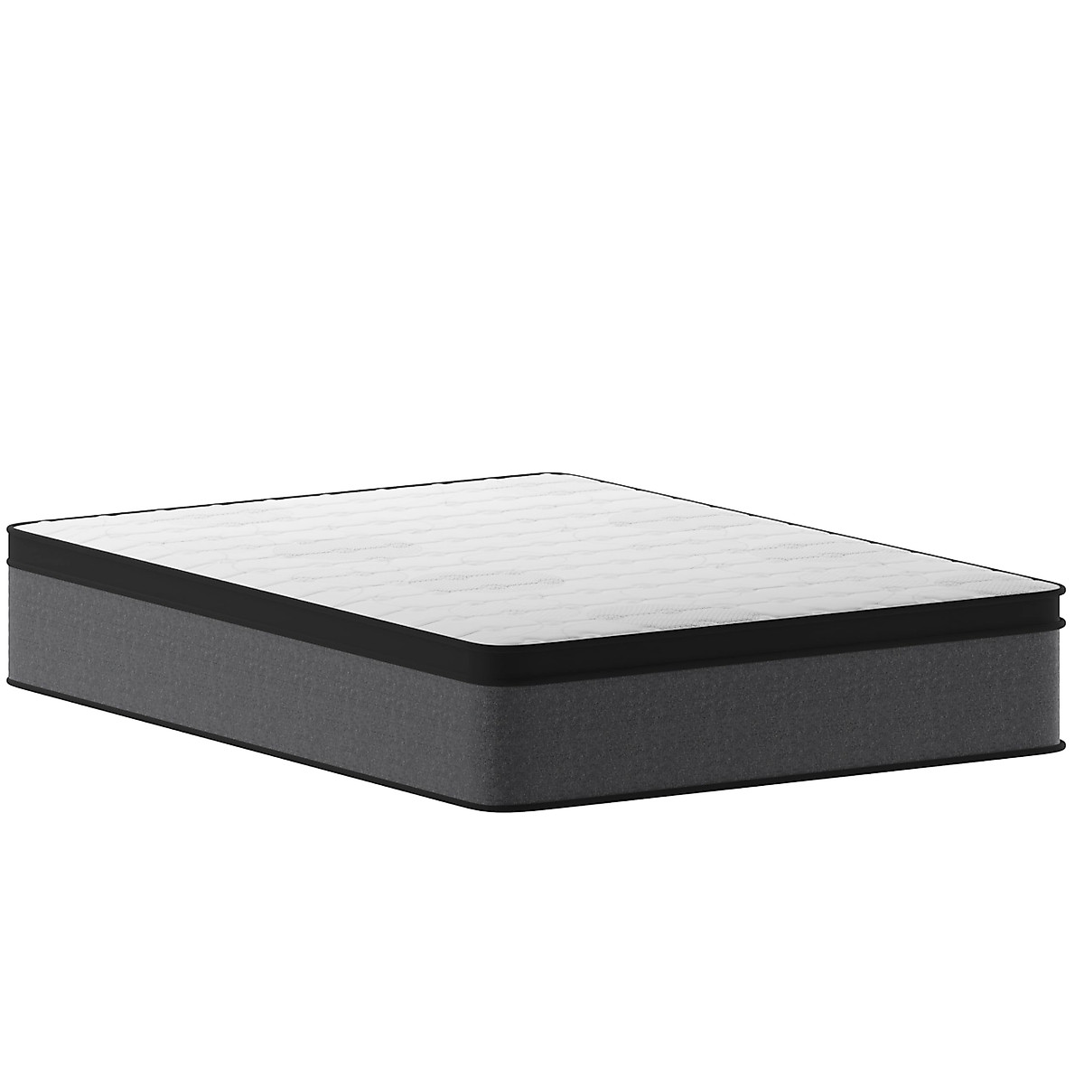 Merrick Lane Lofton 13" Euro Top Hybrid Mattress - Full Size - Individually Wrapped Pocket Springs - Certi-PUR US Certified Foam - Ships Compressed in a Box