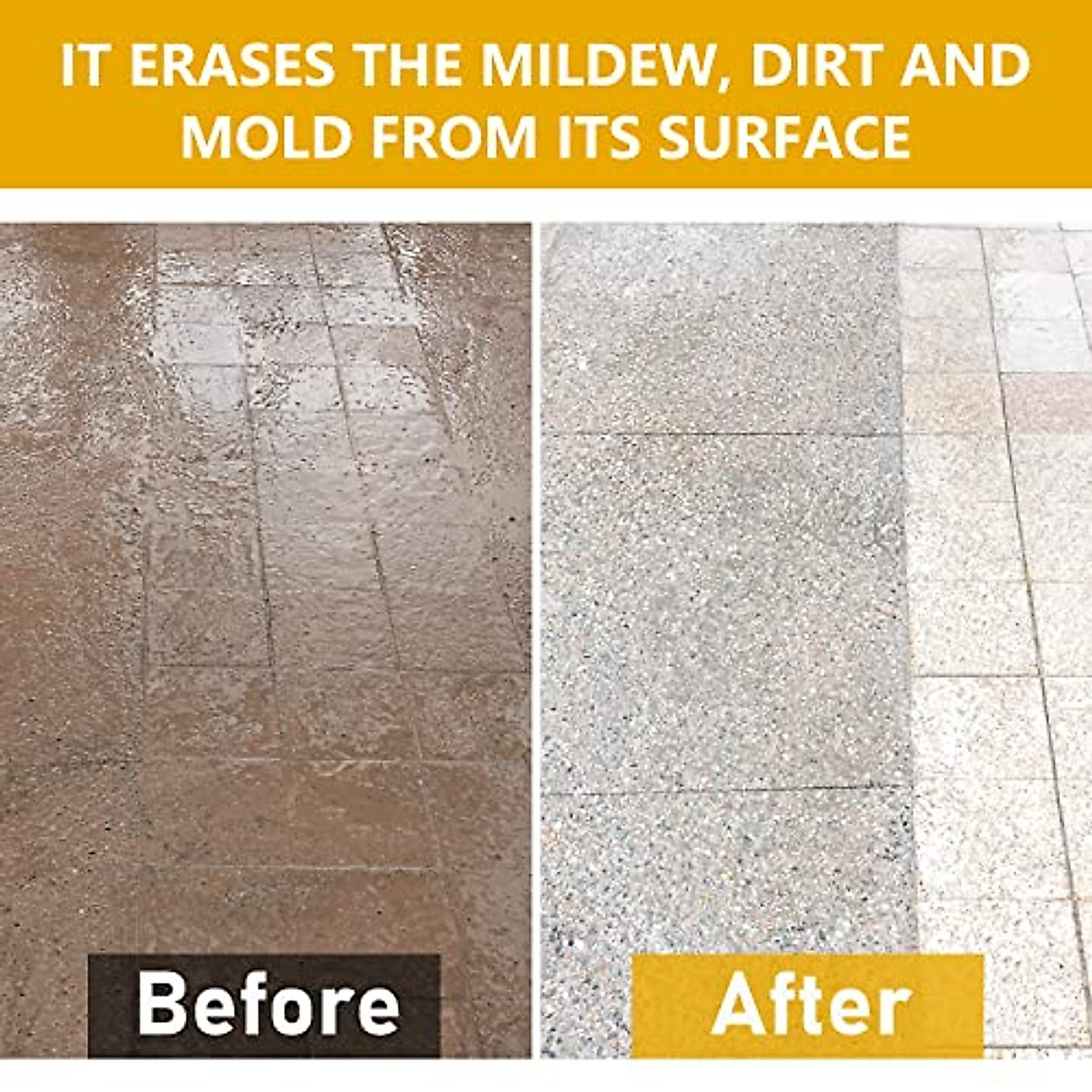 EVEAGE 13.7" "Viper Surround Pressure Washer Surface Cleaner with 4 Wheels Stainless Steel Washer Surface Cleaner & Unique Bending Rod Design 2 Nozzels for Cleaning Driveway, Sidewalk, Max 4000PSI