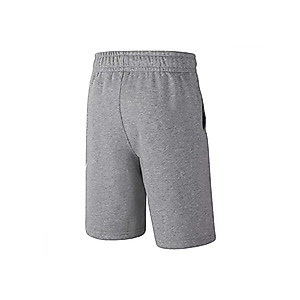 Nike Boy's Sportswear Club + HBR Fleece Shorts (Big Kids) Carbon Heather/Smoke Grey XL (18-20 Big Kid)