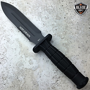 12" Tactical Bowie Survival Hunting Knife Military Dagger Fixed Blade w/ Sneath