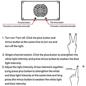 hipargero Aquarium Light –3rd Generation A029 Aquarium LED Light 30 Watts Saltwater Light with Touch Control, 5W LED Chips for Coral Reef Nano Fish Tank Marine Tanks with Timer & Screen
