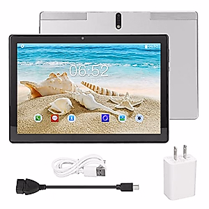 VINGVO 10.1in Tablet, 100-240V HD Tablet 6GB 128GB 2.4G 5G WiFi for Android8.1 for Drawing (US Plug)