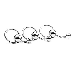 Detachable Circular Belly Button Rings 14G Surgical Stainless Steel Navel Barbell Stud Body Piercing
