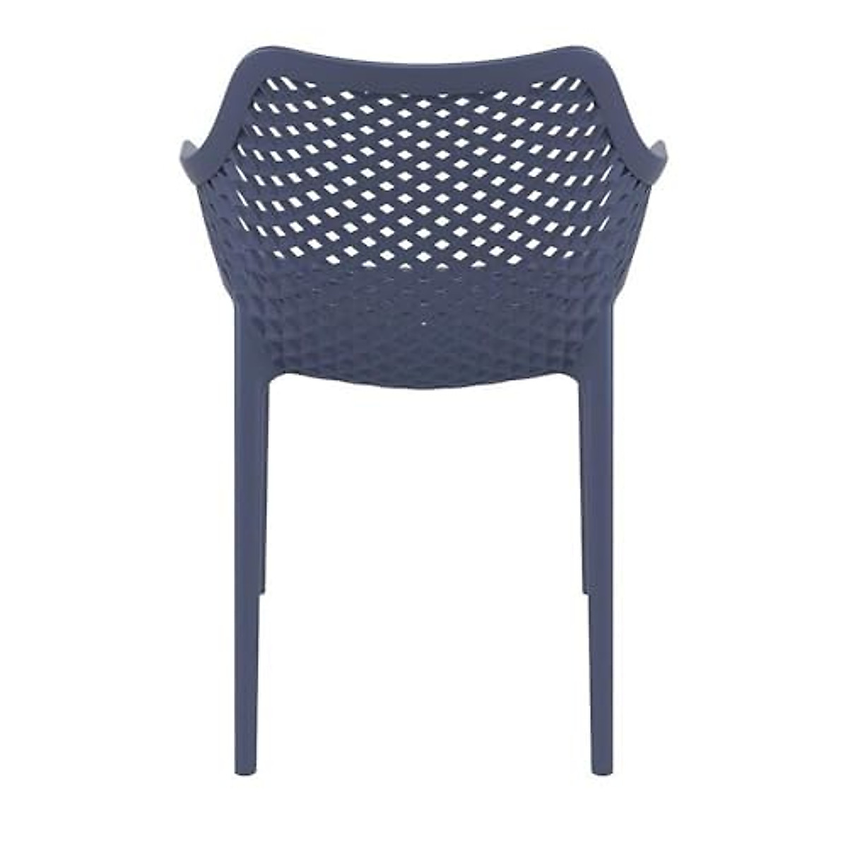 Compamia Air XL Outdoor Patio Dining Arm Chair in Dark Gray (Set of 2)