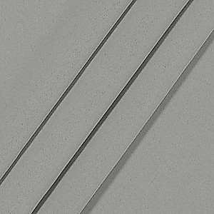 Eclipse Darrell Modern Blackout Thermal Rod Pocket Window Curtains for Bedroom or Living Room (Single Panel), 37 in x 84 in, Gray