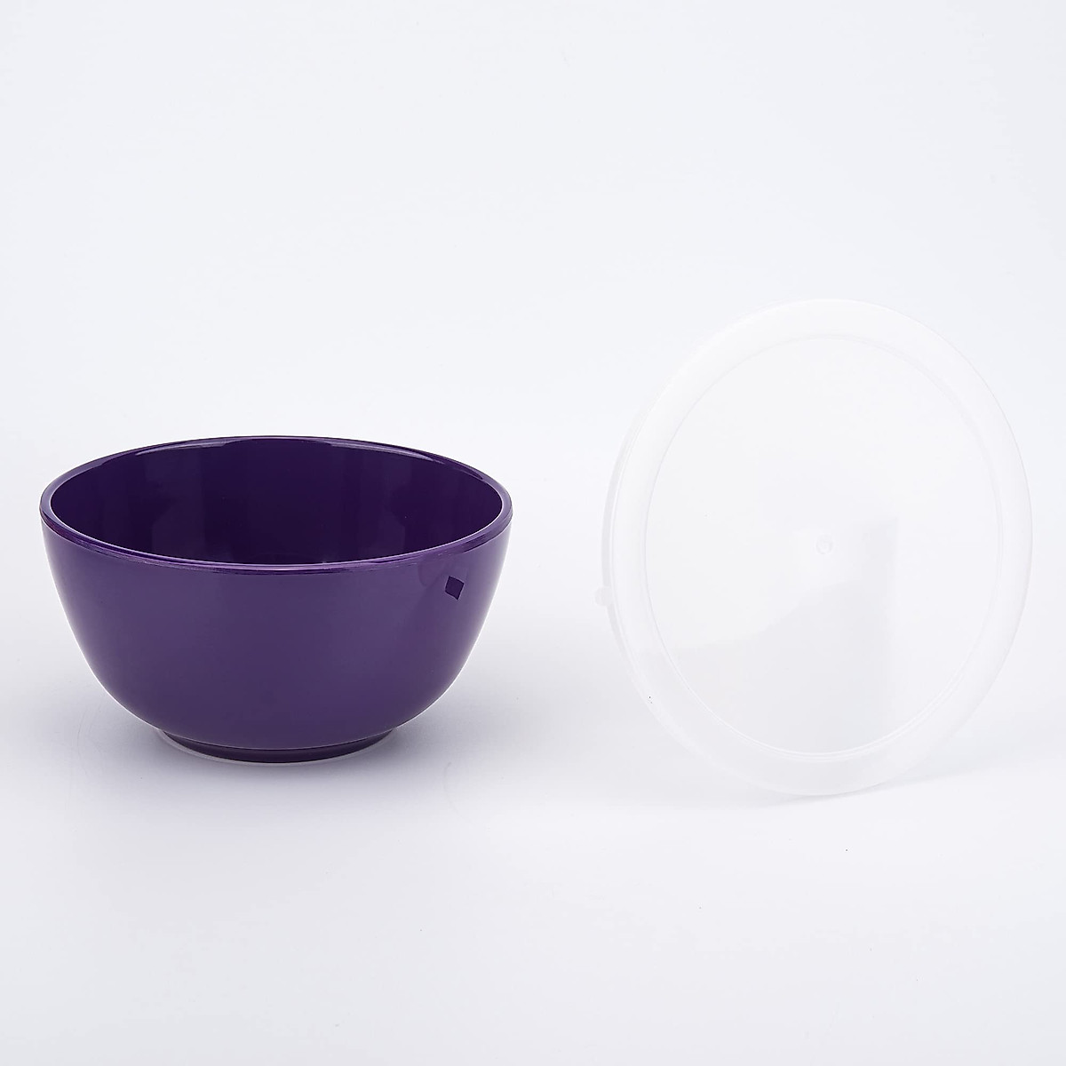 KOXIN-KARLU Melamine Bowls with Lids, 28-ounce Bowls for Snack and Cereal or Salad, set of 6 Multicolor