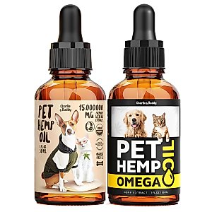 Charlie&Buddy Hеmp and Salmon Oils for Dogs - Omega 3,6,9 for Skin, Coat, Anxiеty Relief and Jоint Pаin