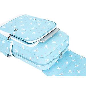 Leaper Bunny Backpack Laptop Backpack Rabbit Bag School Bag Satchel Purple L