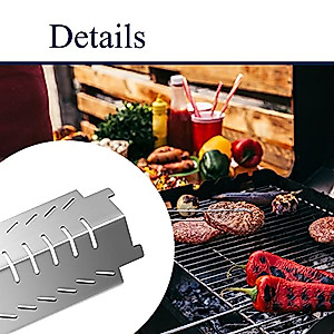 Boloda 3 Pack Heat Tent Shield,Stainless Steel Grill Heat Plate Replacement for Charbroil 463240904,Coleman 461230403,Kirkland 463230703, Thermos 461246804,Centro G40200 Flame Tamer Heat Plate Shield