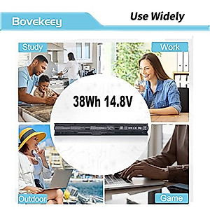 Bovekeey KI04 33W 14.8V Battery for HP Pavilion 14-ab 14T-ab 15-ab 15-an 17-g, 14-ab005tu14-ab005tx, 15-ab157nr 15-ab165us 15-ab223cl, Pavilion 17-g015dx 17-g024ng 17-g053us 17-g101dx 17-g110nr