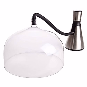 Smoking Gun with XL 7-1/4" Dome- Hot Cold Portable Smoker Infuser Kit for Indoor Outdoor Use- Smoke Meat Cheese Cocktails Faster than Smoker Box, Large Dome Has Greater Capacity, Holiday Electric Gift