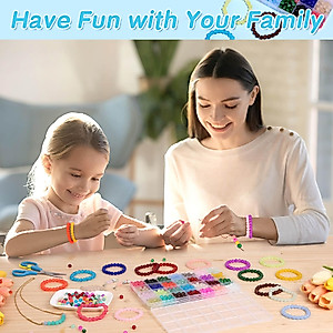 shynek 1400 Piecess 8mm Round Glass Beads for Jewelry Making, 28 Colors Crystal Beads for Bracelets Jewelry Making and DIY Crafts