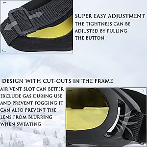 ILYModer Ski Goggles Snowboard Goggles night vision goggles 100% UV Protection Helmet Compatible Pack of 2 Snowboard Goggles for Kids,Boys,Girls,Youth, Mens Womens Snowmobile Skiing Skating