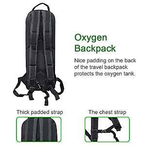 Oxygen Tank Backpack Portable Oxygen Cylinder Bag Carrying Travel Storage Fits M15(D) D Size Carrier Backpacks Holder o2 Bag