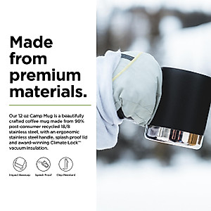 Klean Kanteen Insulated Camp Mug - 12 oz - Black