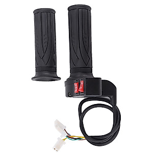 VGEBY 1Pair Electric Bike Throttle Grip, 3 Speed Control Throttle Hand Grips for Electric Bikes with Forward and Reverse Gear Electric Accessories
