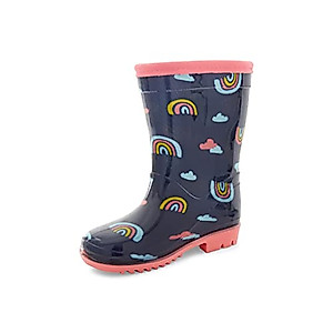 carter's Girls Sherry Rain Boot, Navy, 11 Little Kid