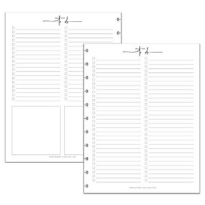 BetterNote To Do List Refill Pages for Discbound Notebooks, Fits Levenger Circa, Big Happy Planner, Staples Arc, TUL, Talia (Modern- 25 Sheets, 11-Disc, 8.5"x11")