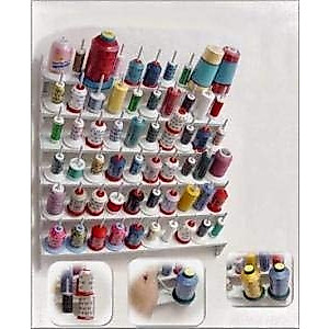 60 Spool Cone Threads Stand - Threads Organizer Rack for Storage/Holders of All Sewing and Embroidery Machine Threads Easy Assemble