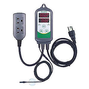 Inkbird ITC-308S Aquarium Heating and Cooling Dual Stage Temperature Controller Freshwater Saltwater Aquarium Tropical Fish Ornamental Shrimp