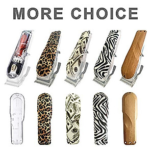 Clear DIY Back Housing, Transparent Back Cover for Wahl 5-Star Series Cordless Senior Clipper #8504 (Trasparent)