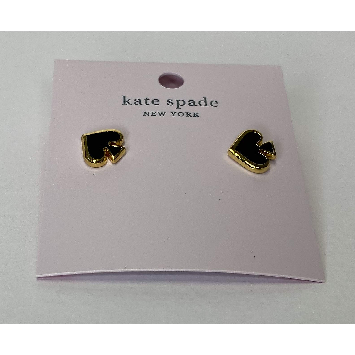 Kate Spade New York Everyday Spade Stud Earrings (Black)