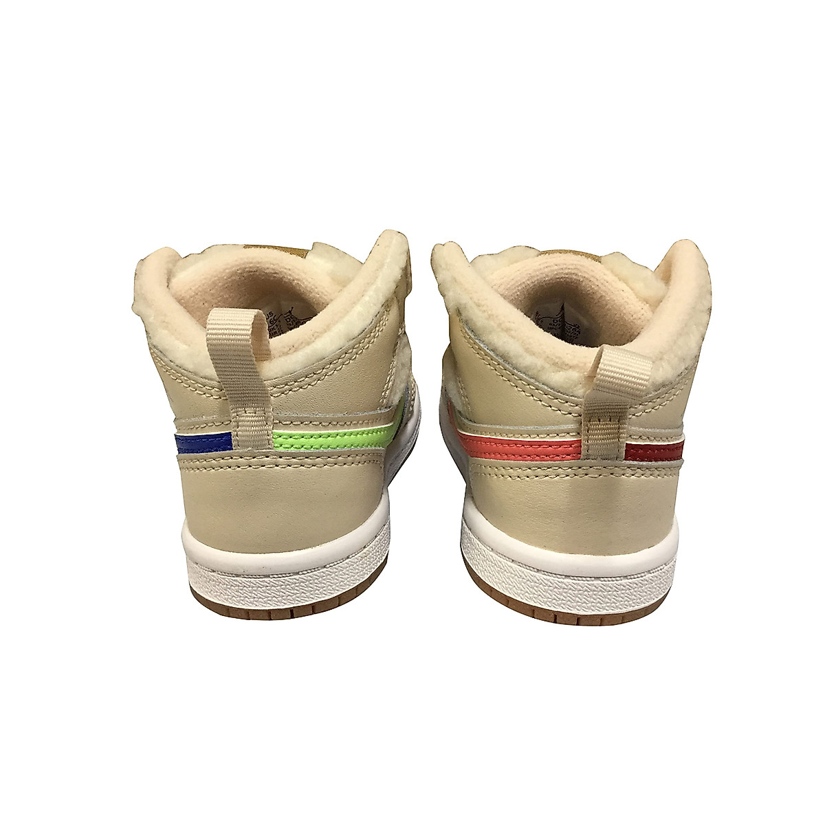 Jordan Baby Girl's 1 Mid Utility (Infant/Toddler) Pearl White/Racer Blue/Dark Driftwood 9 Toddler M